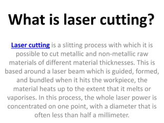 What is laser cutting? | PPT