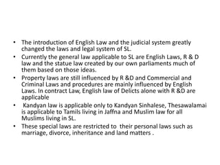 What is law and introduction to law in Sri Lanka | PPTX