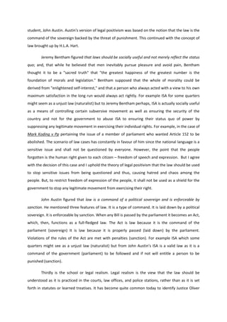 Jurisprudence - What is law | DOCX