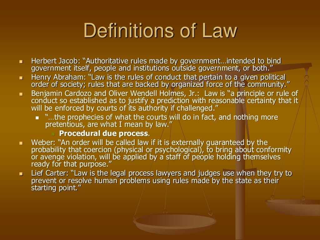What is law