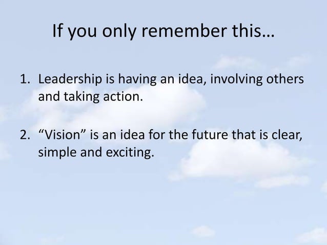 Leadership Vision | PPTX