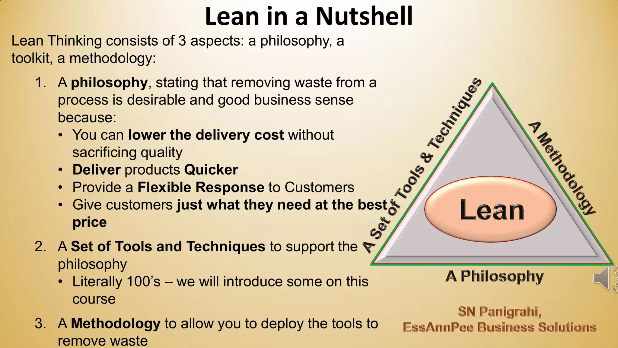 What is Lean? Understanding Lean Principles by SN Panigrahi | PPT