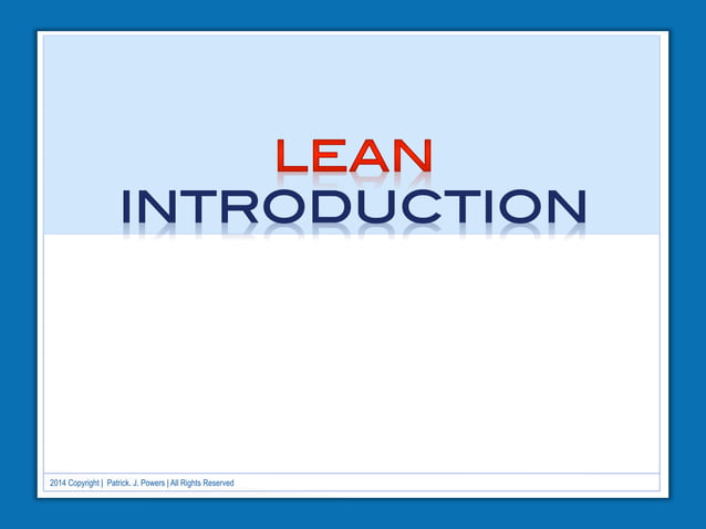 LEAN: A Powerful Introduction | PPT