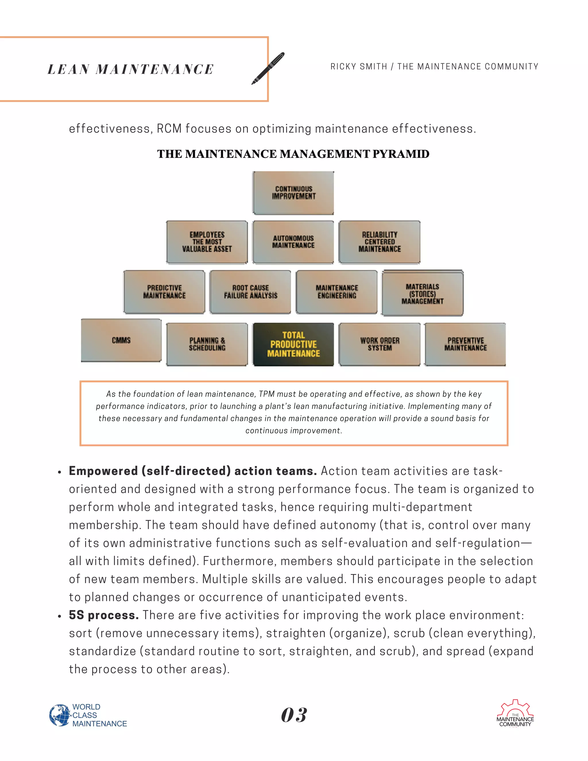 What is Lean Maintenance | PDF