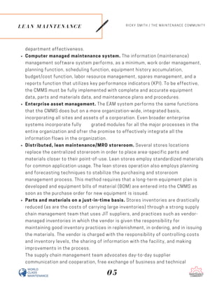 What is Lean Maintenance | PDF