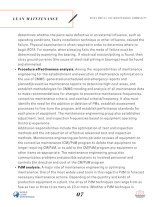 What is Lean Maintenance | PDF