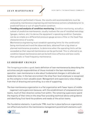 What is Lean Maintenance | PDF