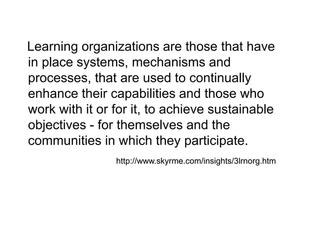 What is learning organization | PPT