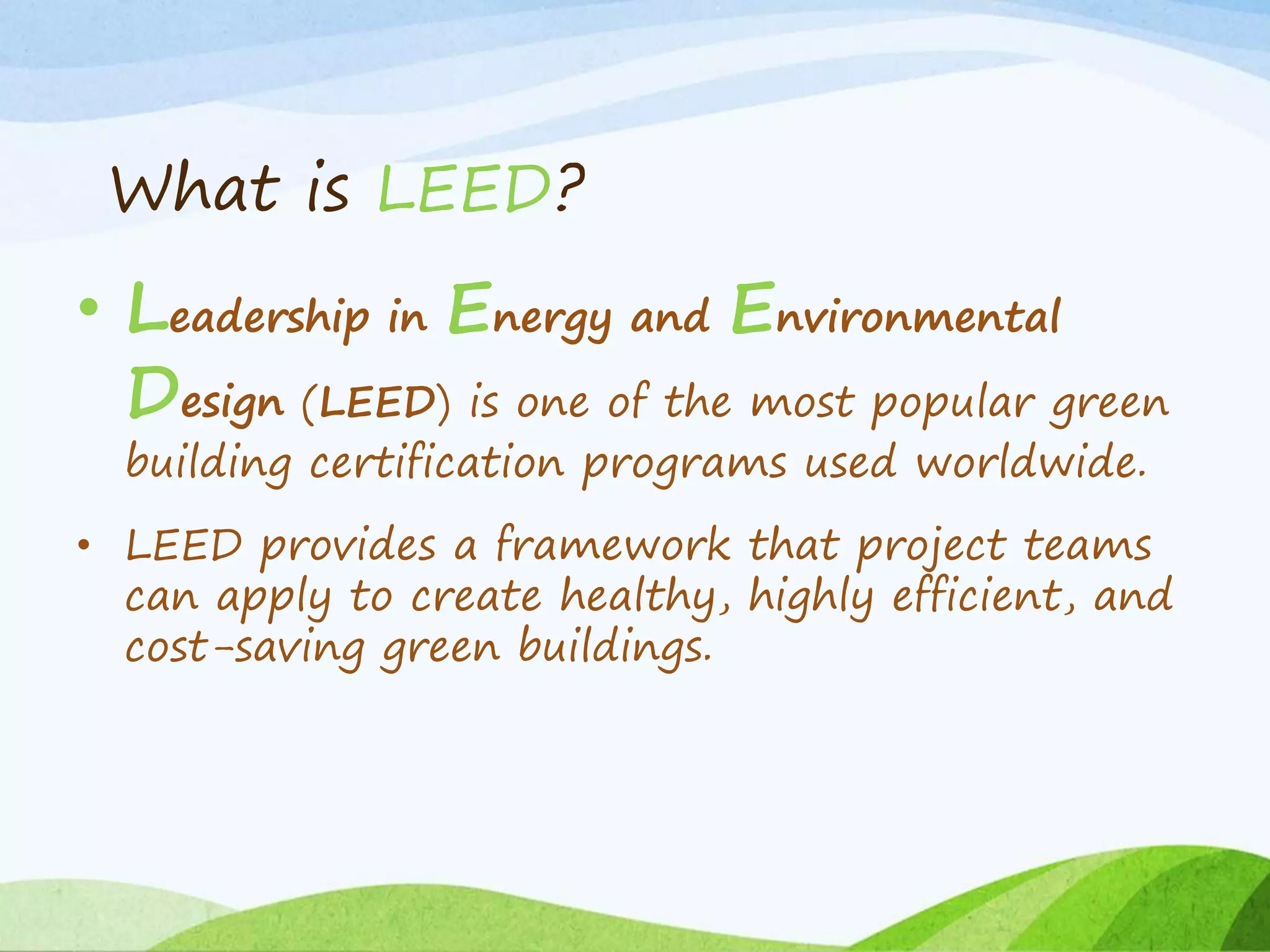 LEED certification in Bangladesh | PPTX
