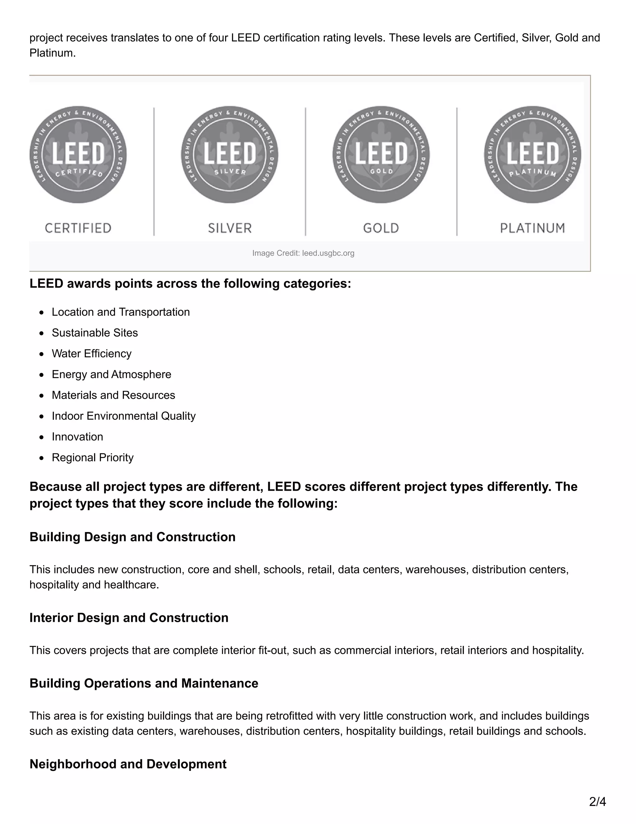 What is LEED Certification and Why is it Important? | PDF