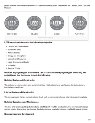 What is LEED Certification and Why is it Important? | PDF