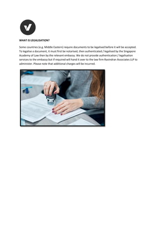 WHAT IS LEGALISATION? | PDF