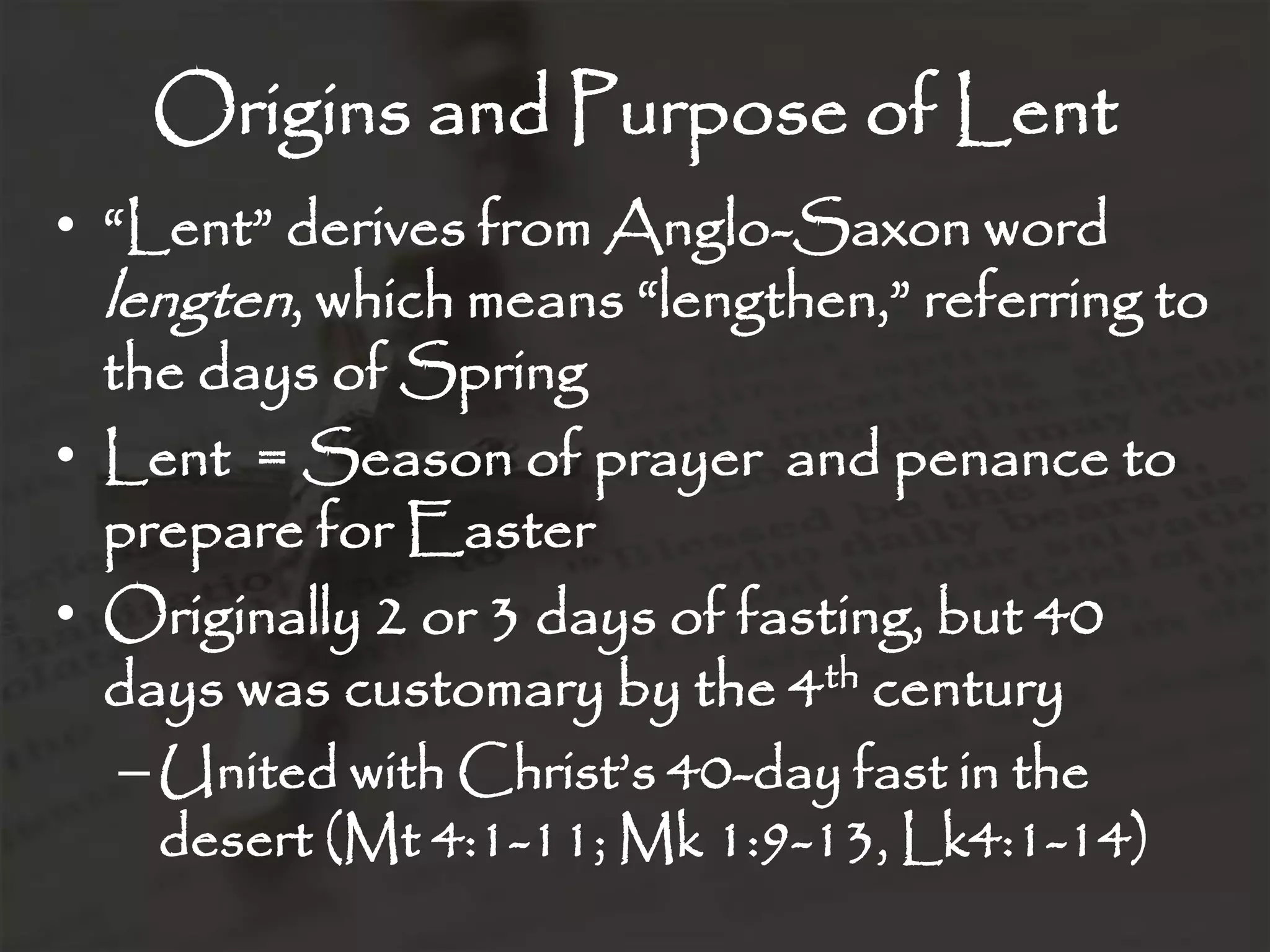 What Is Lent? | PDF