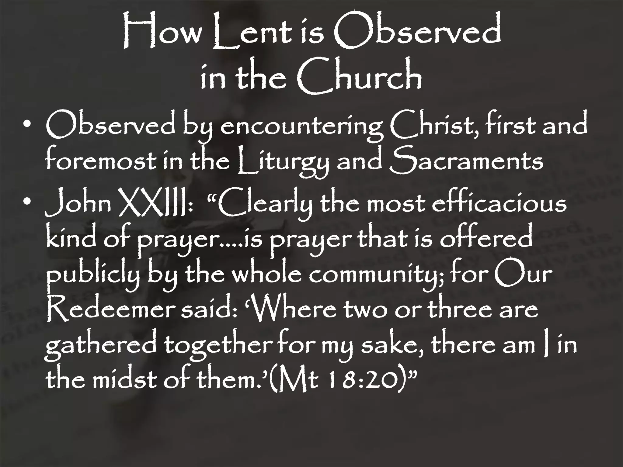 What Is Lent? | PDF