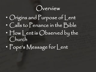 What Is Lent? | PDF