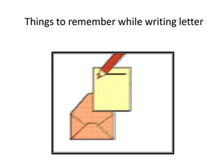 What is letter | PPTX