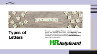 what is letter writing , Types of Letter Writing | PPTX