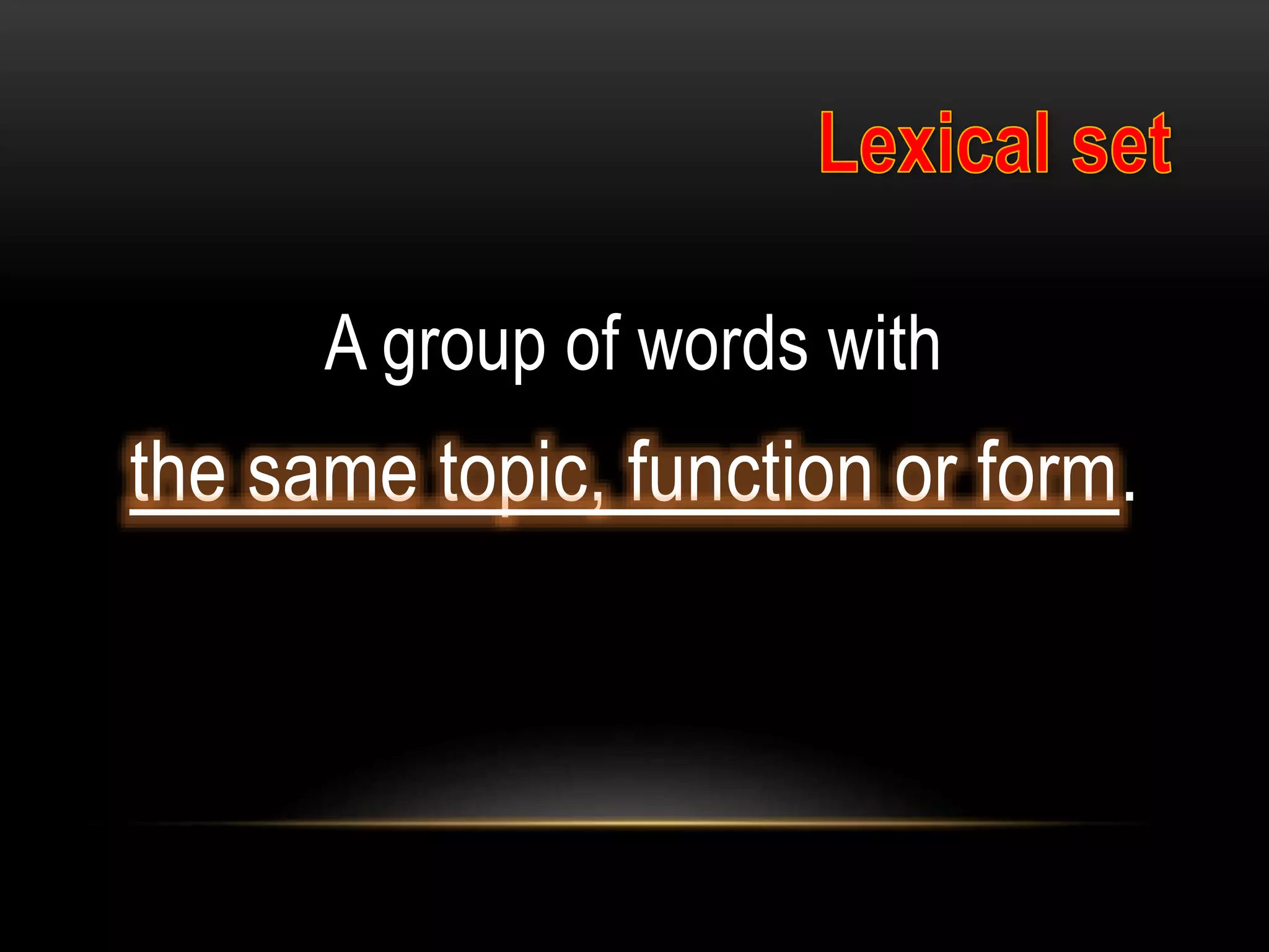 What is lexis? | PPTX