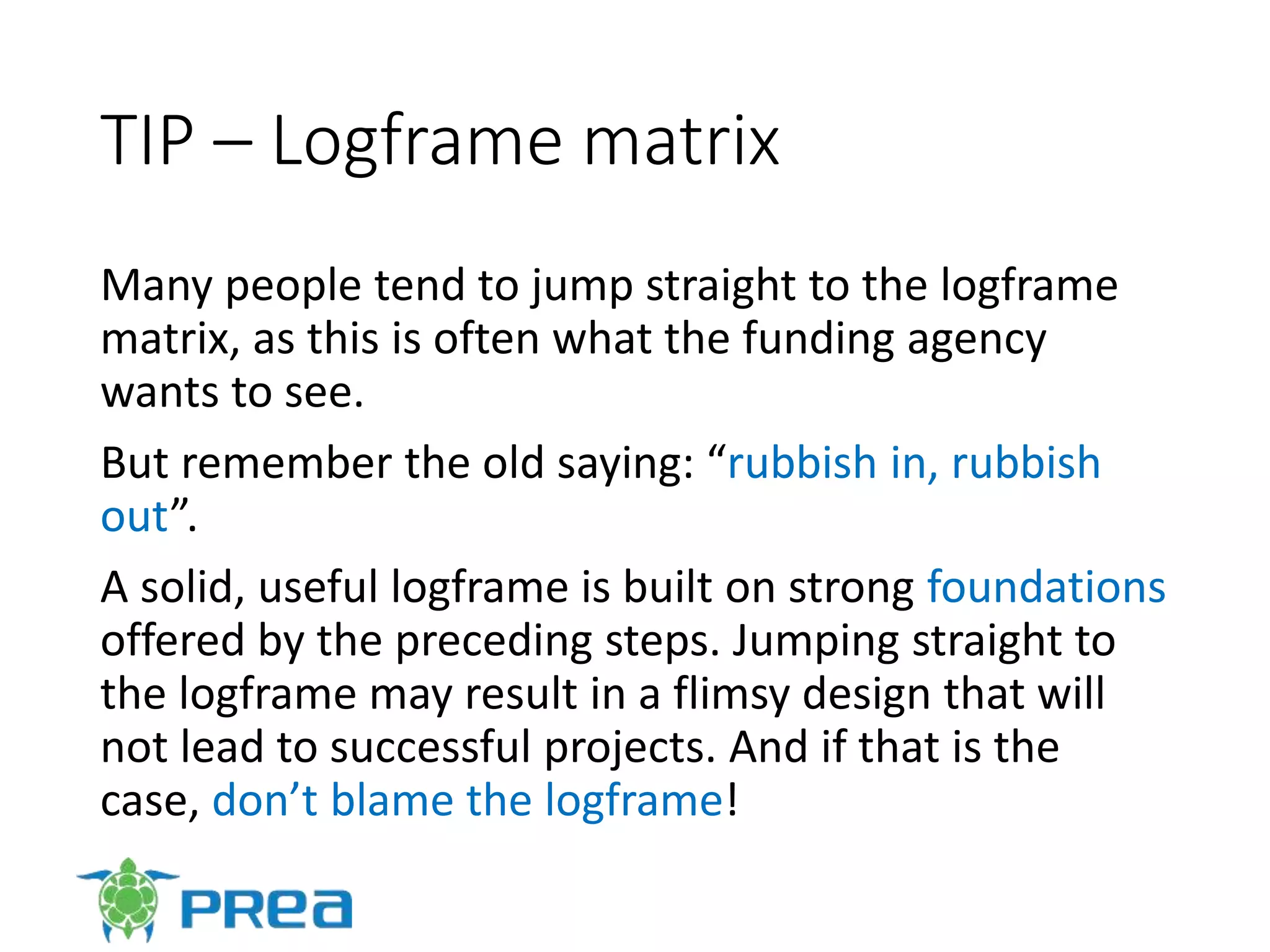 Introduction to the Logical Framework Approach | PPTX