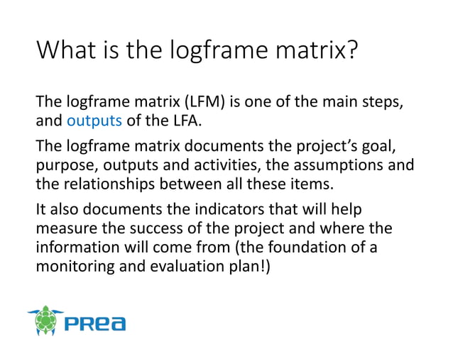 Introduction to the Logical Framework Approach | PPTX