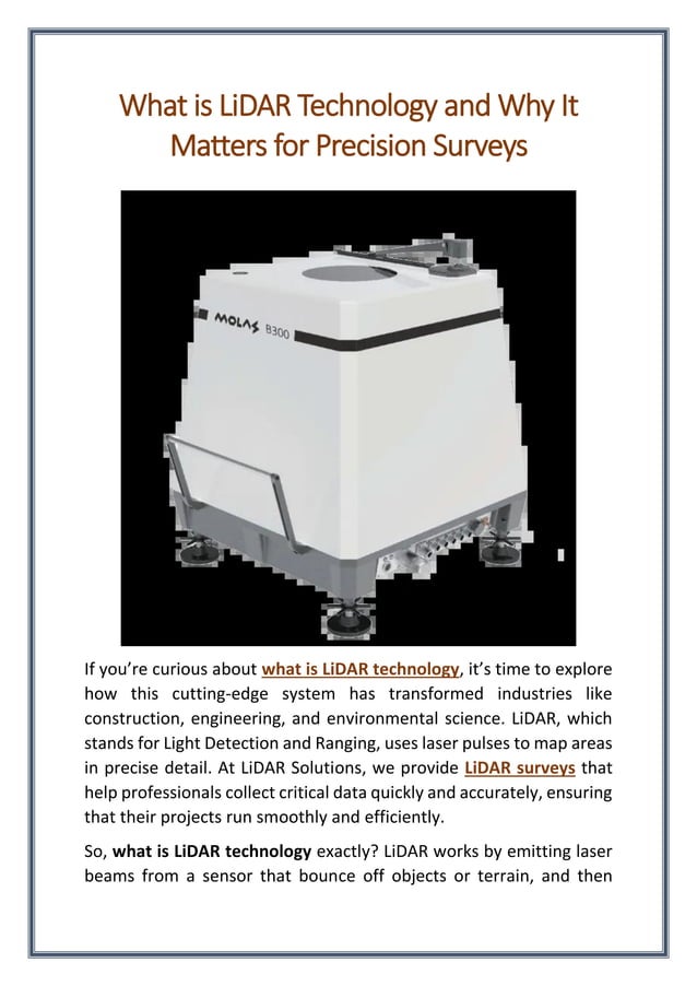 What is LiDAR Technology and Why It Matters for Precision Surveys.pdf