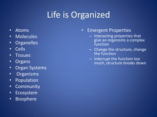 What is life biology, science, and how we study things. | PPTX