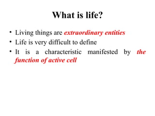 What is Life Science freshman biology pptx | PPTX