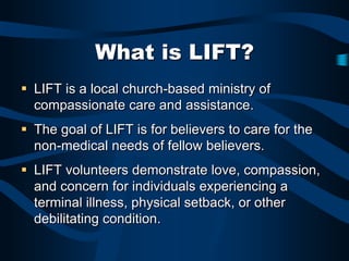What is LIFT? | PPT