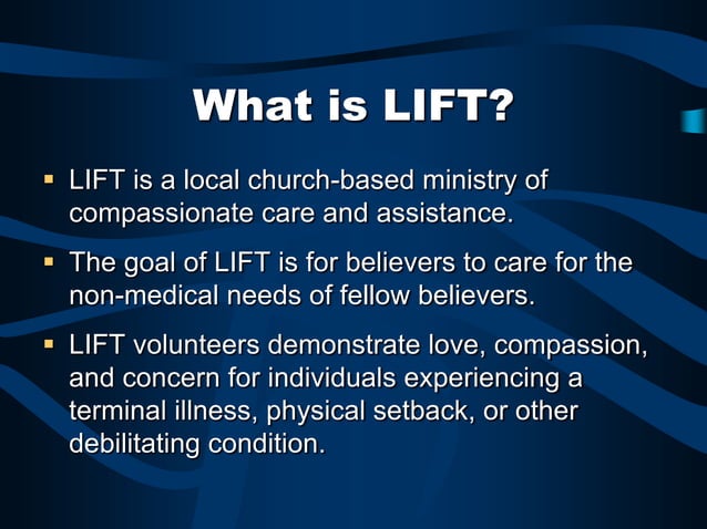 What is LIFT? | PPT
