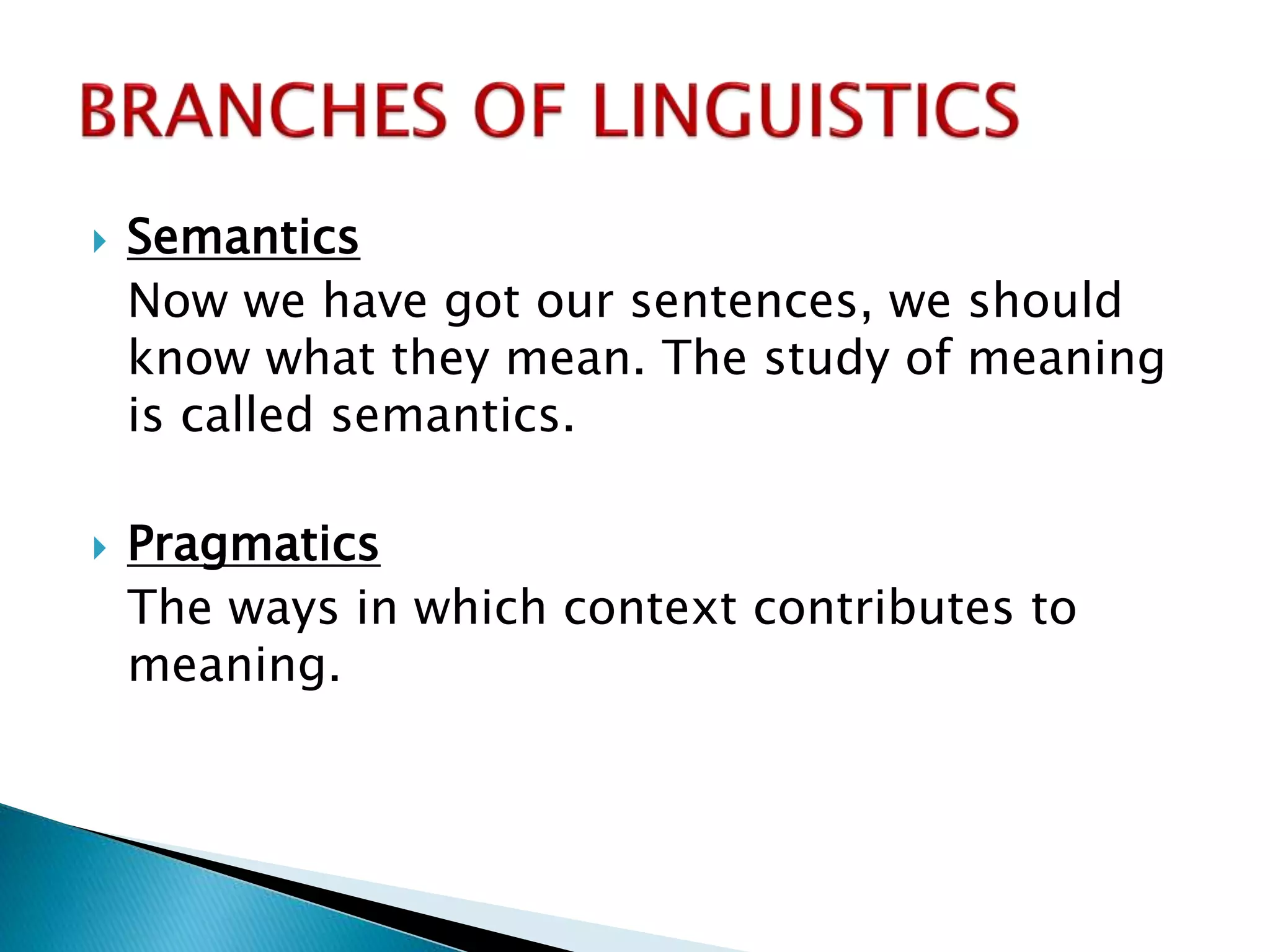 What is linguistics | PPTX