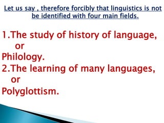 What is linguistics | PPTX
