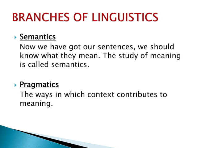 What is linguistics | PPTX