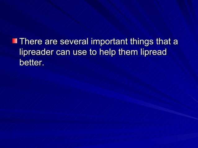 What is lipreading? | PPT