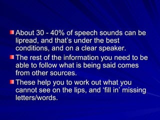 What is lipreading? | PPT