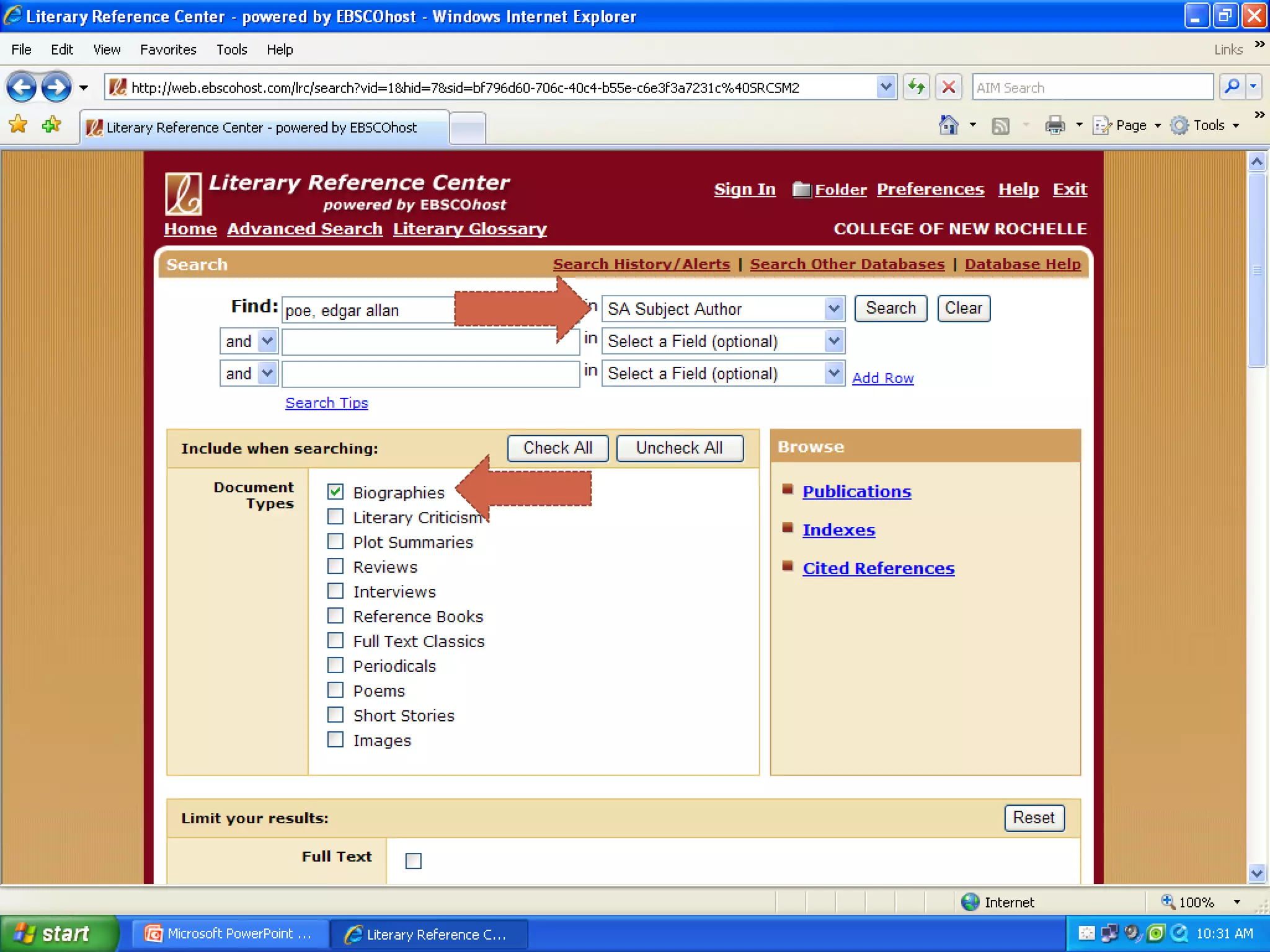 What is literary reference center | PPTX | Books and Literature