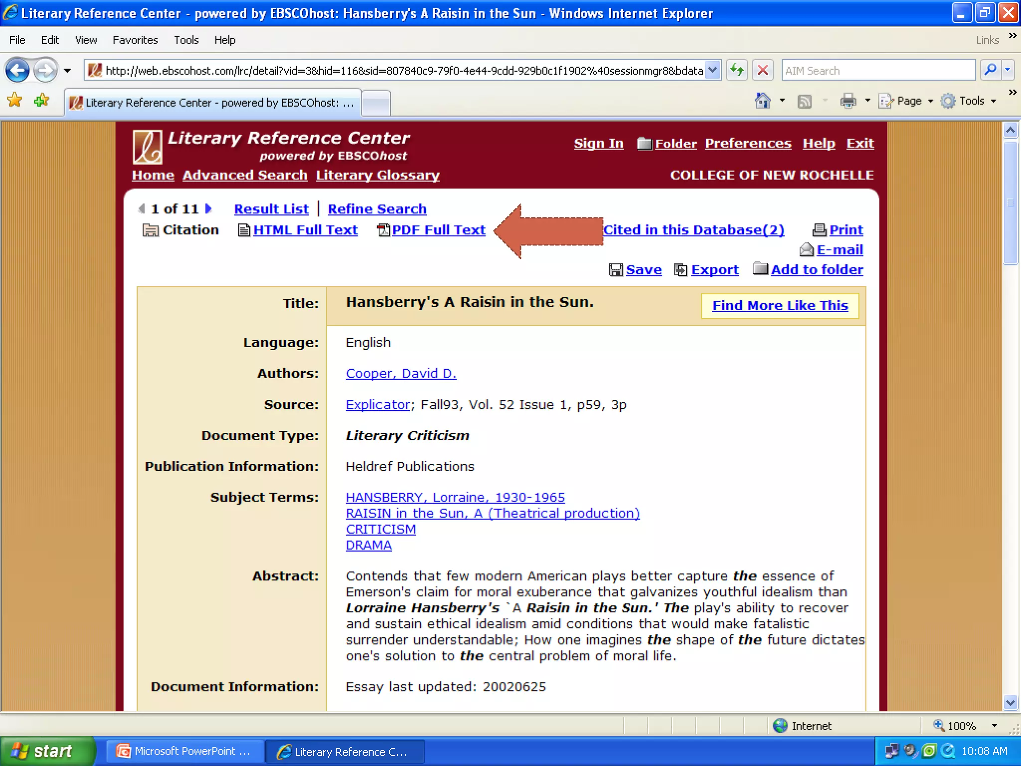 What is literary reference center | PPTX | Books and Literature