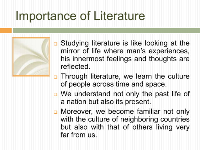 What is literature | PPTX | Books and Literature