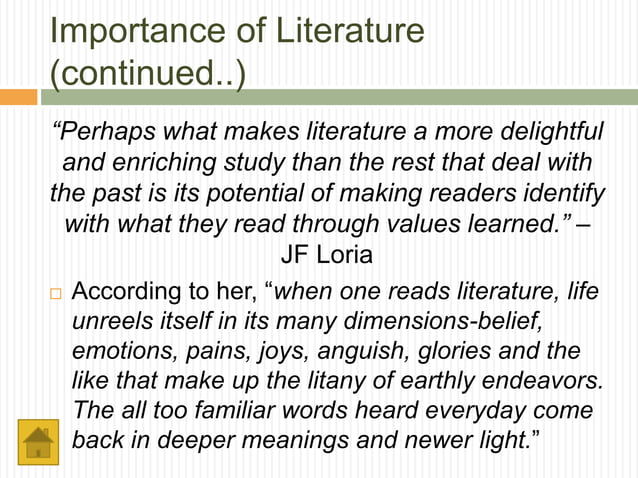 What is literature | PPTX | Books and Literature