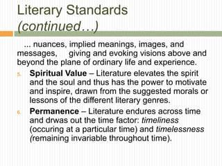 What is literature | PPTX