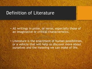 Introduction to Literature | PDF