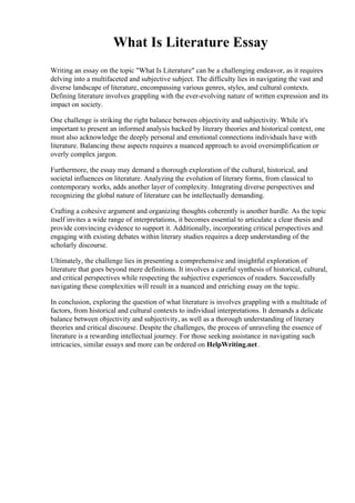 What Is Literature Essay.pdf