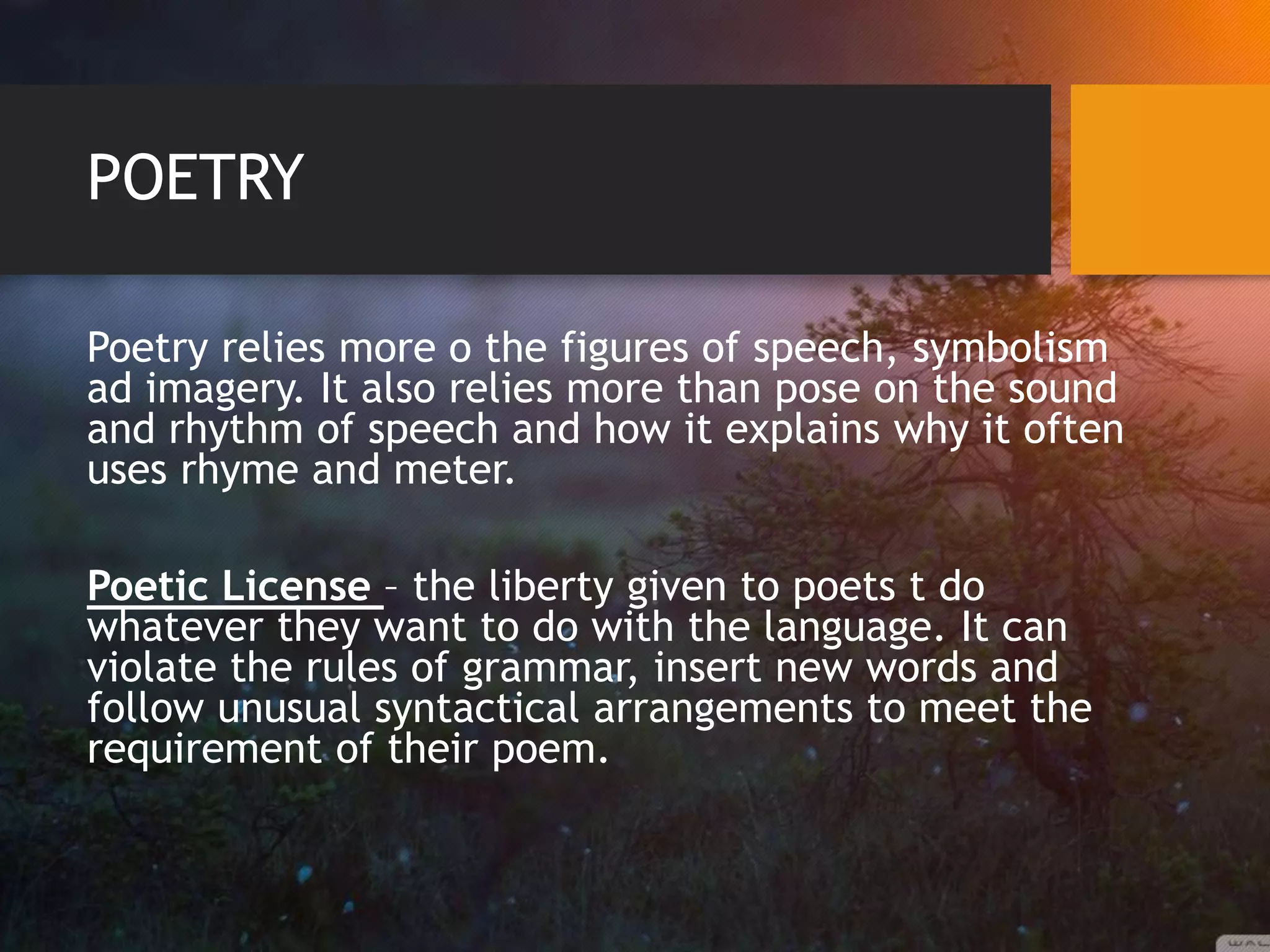 Humanities: The Literary Arts | PPTX