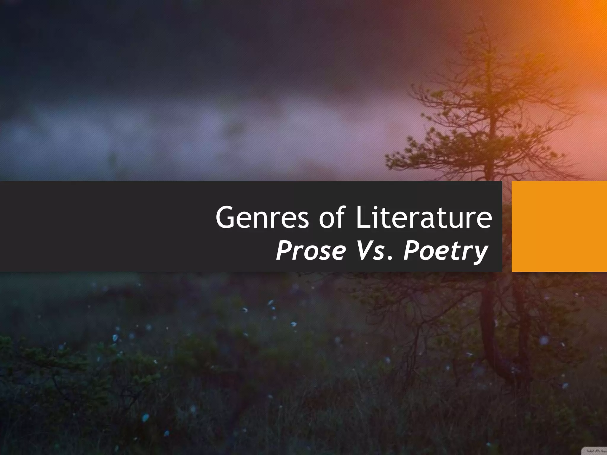 Humanities: The Literary Arts | PPTX