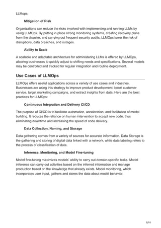 What is LLMOps Large Language Model Operations.pdf