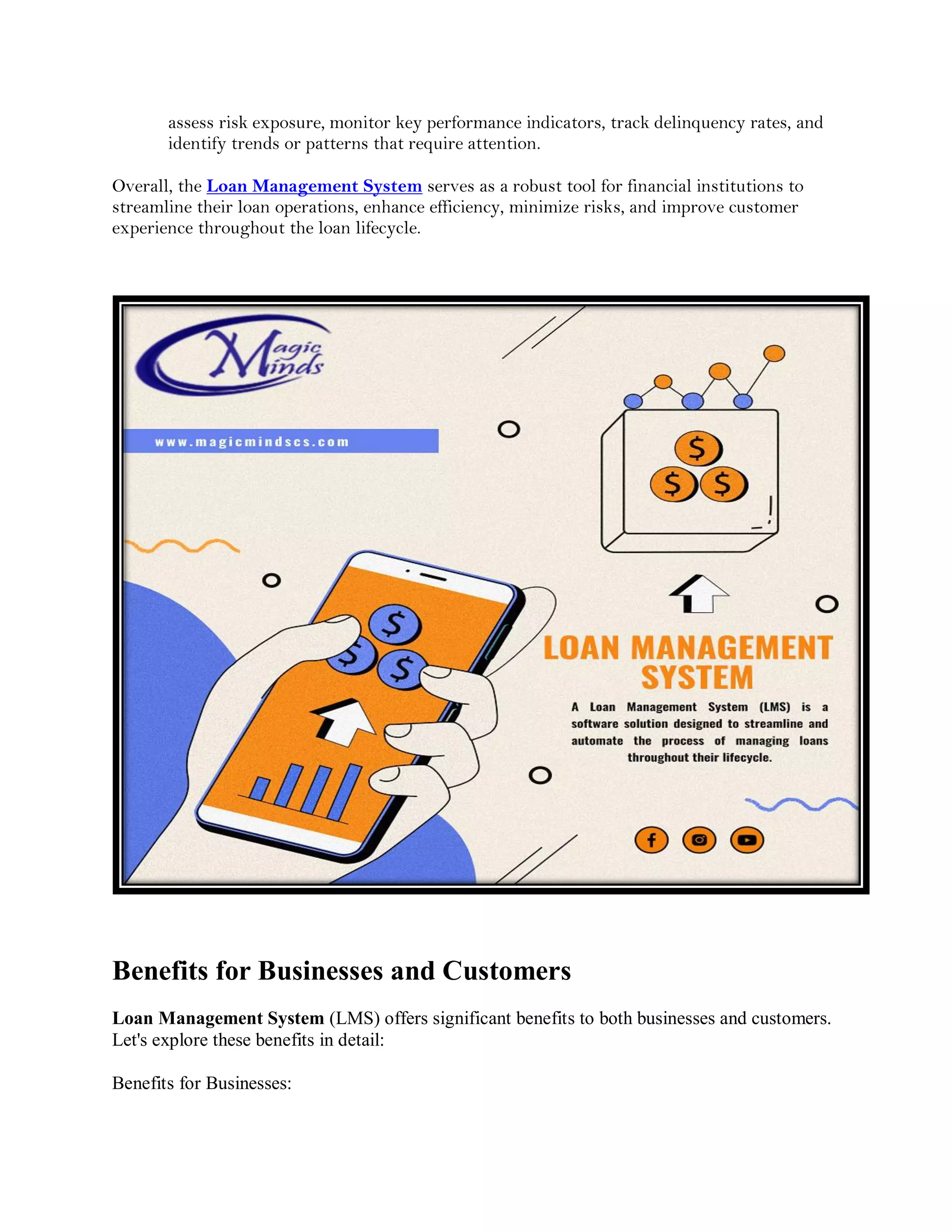 What is LMS (Loan Management System) | PDF