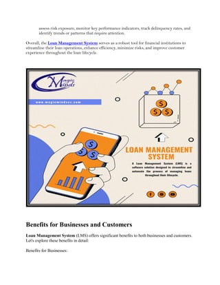 What is LMS (Loan Management System) | PDF