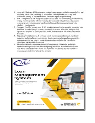 What is LMS (Loan Management System) | PDF