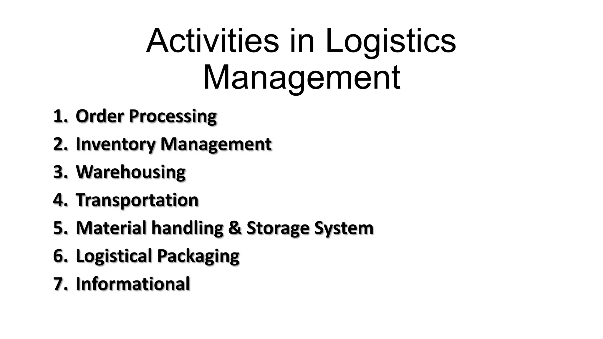 Logistics & Logistics Management | PPTX