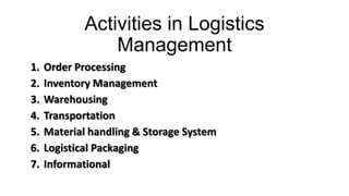Logistics & Logistics Management | PPTX