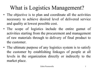 What is Logistics Management | PPT